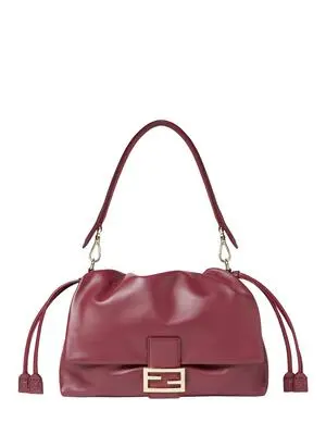Fendi Baguette® Soft Large Dark Red Nappa Leather Bag - [red]